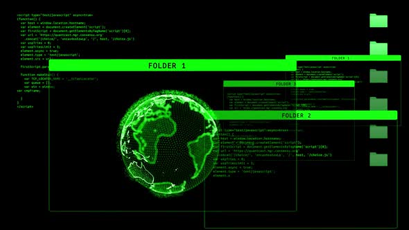 Access granted green message on screen system login , Motion Graphics