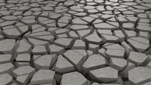 Cracked Grey Concrete Floor Surface Broken Ground Big Crash ...