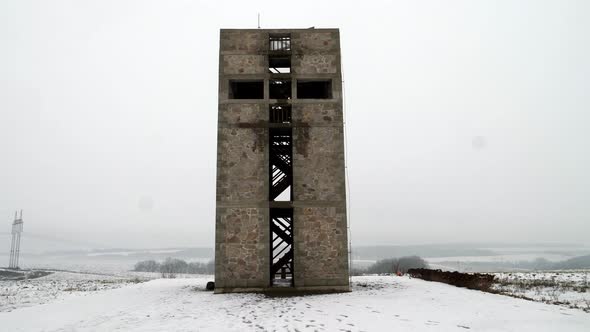 A view of the Ceresenka lookout tower in Slovakia, Stock Footage ...