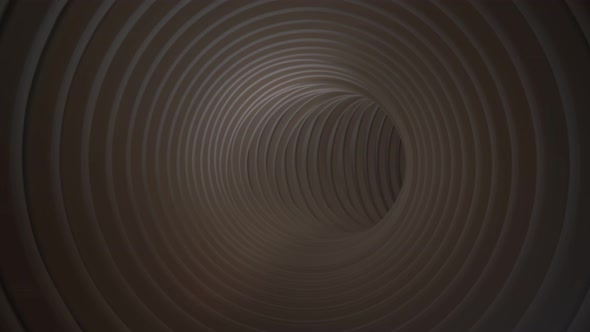 Moving Forward Inside a Tube Conceptual Look at Time, Stock Footage