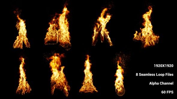 Campfire Pack Seamless Loop, Motion Graphics | VideoHive