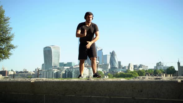 Slow motion shot of man standing up after workout, Stock Footage ...