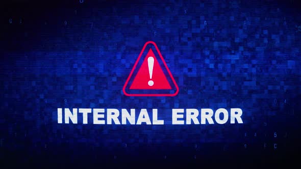 Internal Error Text Digital Noise Twitch Glitch Distortion Effect Error ...