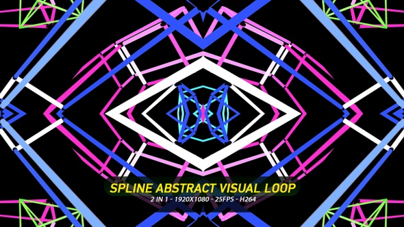 Spline Abstract Visual Loop, Motion Graphics | VideoHive