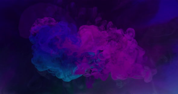 Ink Water Drop Color Flash Light Neon Smoke Cloud, Stock Footage ...