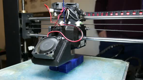 Advanced 3d Printer Prints The Product, Stock Footage | VideoHive