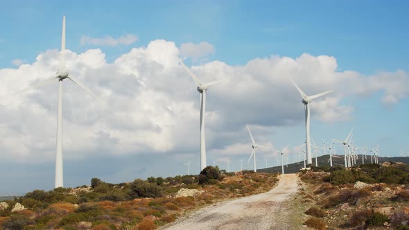 Wind Turbines Spinning , Stock Footage | VideoHive