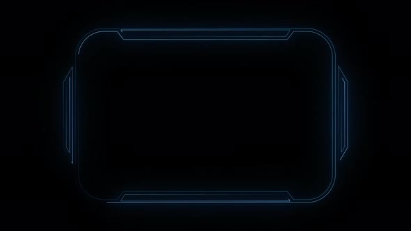 Hud Frame Digital Technology Plexus Lines, Alpha Channel, Motion Graphics