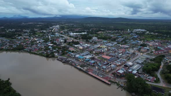The Towns of Sarawak, Borneo, Malaysia, Stock Footage | VideoHive