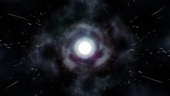 Abstract Electric Particles Space Energy Loop 4K, Motion Graphics ...