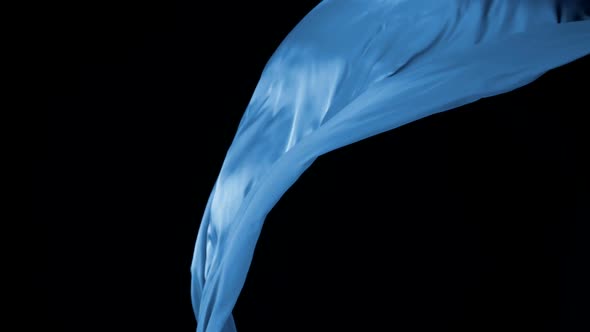Flowing blue cloth, Slow Motion, Stock Footage | VideoHive