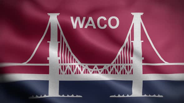Waco Texas USA Flag Loop Background 4K, Motion Graphics | VideoHive