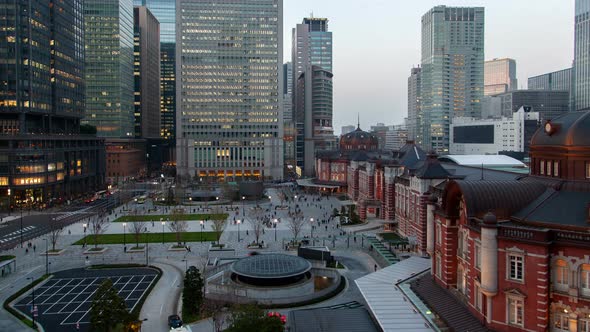 Tokyo Highrise Office Skyscraper Square Timelapse, Stock Footage ...