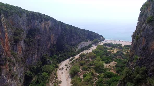 Path in between cliffs in Albania, Stock Footage | VideoHive