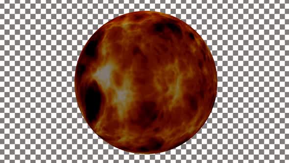 Planet Lava With Alpha 4K, Motion Graphics | VideoHive