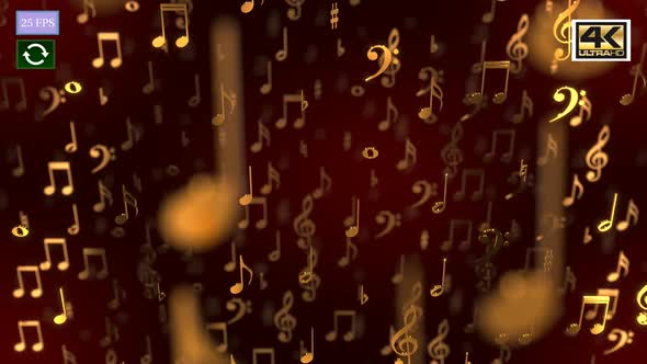 Music Notes B7 4K, Motion Graphics | VideoHive