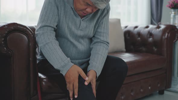 Senior Adult With Serious Legs and knee Pain 06, Stock Footage | VideoHive