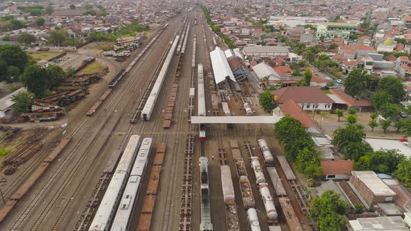 Railway Station in Surabaya Indonesia, Stock Footage | VideoHive