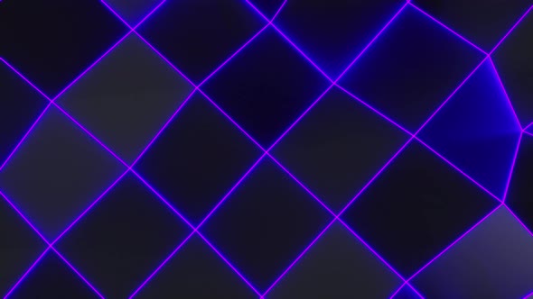 Neon Glowing Grid, Motion Graphics | VideoHive