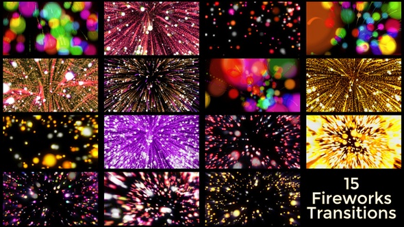 Fireworks Transitions 15 In 1, Motion Graphics | VideoHive