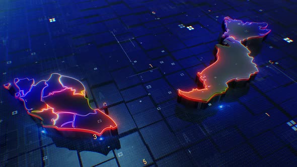 Malaysia Map Loop, Motion Graphics | VideoHive