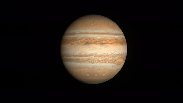 Spinning planet Jupiter., Stock Footage | VideoHive