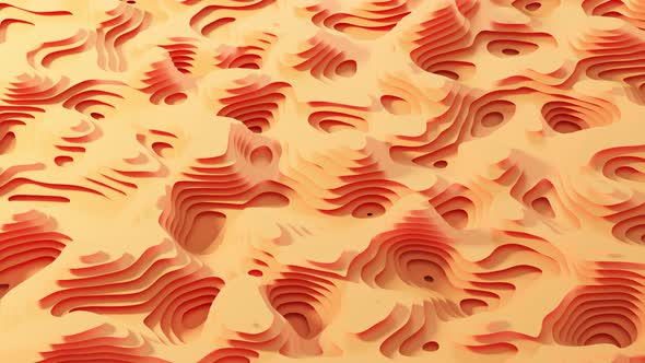 Wave pattern paper cut background, Motion Graphics | VideoHive