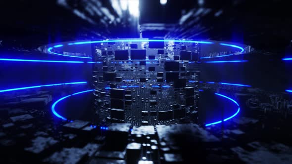 Rotating Cyber Environment Loop, Motion Graphics | VideoHive
