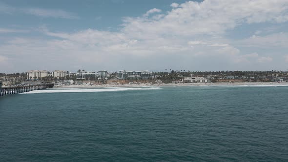 Oceanside California Panoramic Footage Beach View, Stock Footage ...