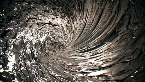 Monochromatic Modern Abstract Looping Torrent Texture Background Loop ...