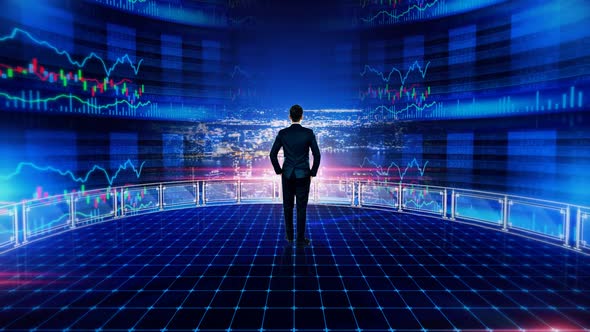 Data Graph Virtual Reality, Motion Graphics | VideoHive