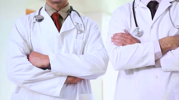 Two doctors standing, Stock Footage | VideoHive