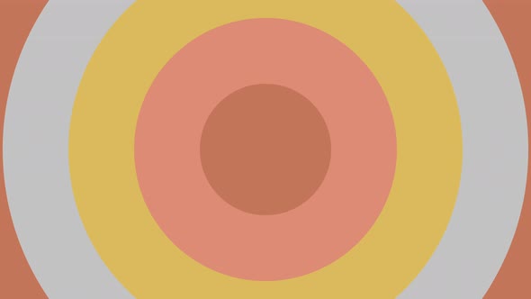 Zooming circles in trendy natural color palette variation. Simple ...