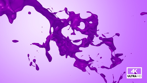 Purple Paint Splash, Motion Graphics | VideoHive