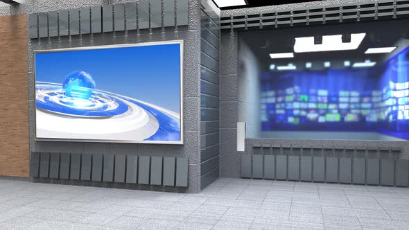 Classic Style Virtual Studio Set N0010 E, Motion Graphics | VideoHive