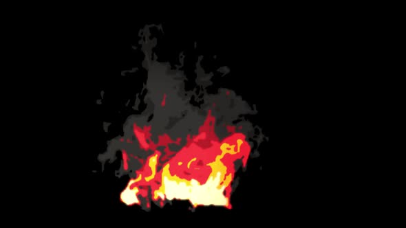 01 Fire Cartoon HD, Motion Graphics | VideoHive