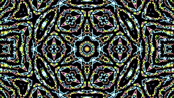 Beautiful abstract kaleidoscope that shines, a radiant light that ...