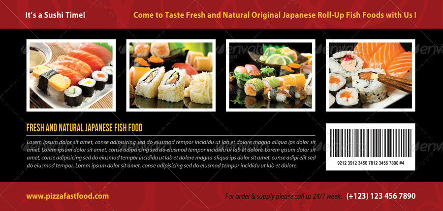 Sushi Restaurant Menu Bundle 02, Print Templates | GraphicRiver