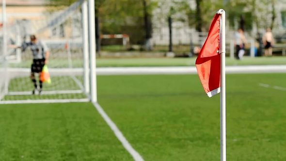 Soccer Referee Checks Gate Before The Match, Stock Footage | VideoHive