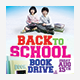 Back to School Book Drive, Print Templates | GraphicRiver
