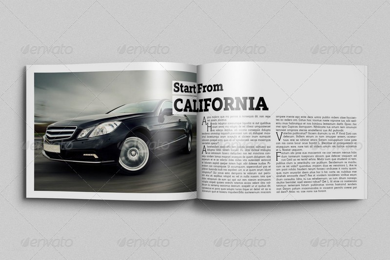 Horizontal US Letter Brochure / Magazine Mockups, Graphics | GraphicRiver