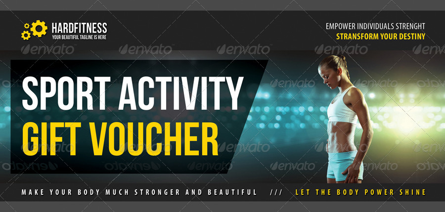 3 in 1 Sport Activity Gift Voucher Bundle 01, Print Templates ...