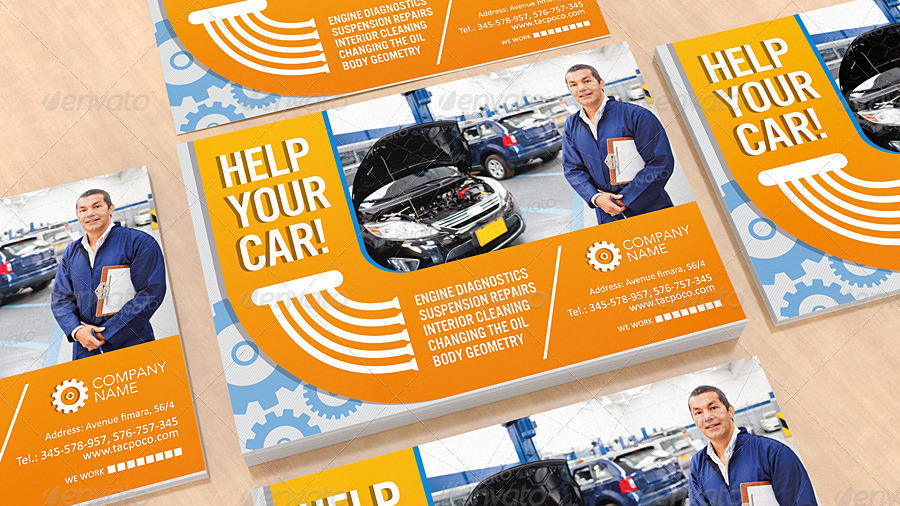 Help your car, Print Templates | GraphicRiver