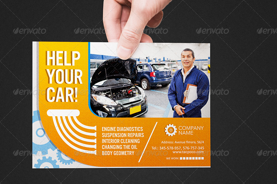 Help your car, Print Templates | GraphicRiver