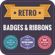 Retro Badges & Ribbons, Web Elements | GraphicRiver