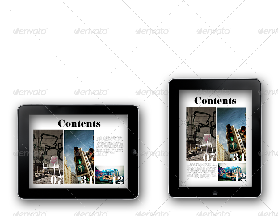 iPad & Tablet Feel Magazine, ePublishing | GraphicRiver