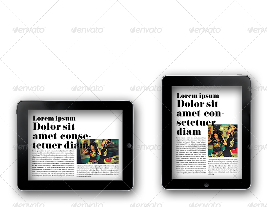 iPad & Tablet Feel Magazine, ePublishing | GraphicRiver