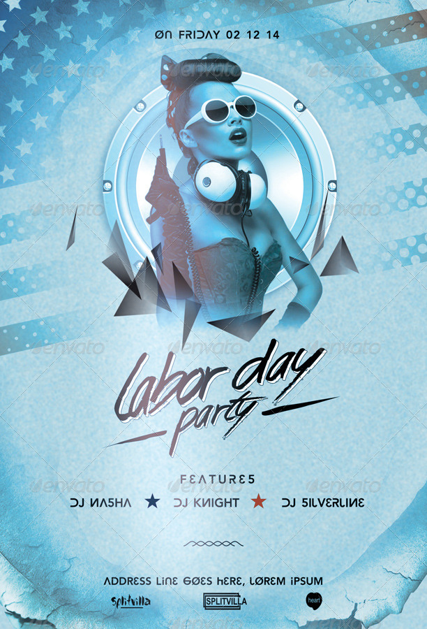 Labor Day Flyer Template, Print Templates | GraphicRiver