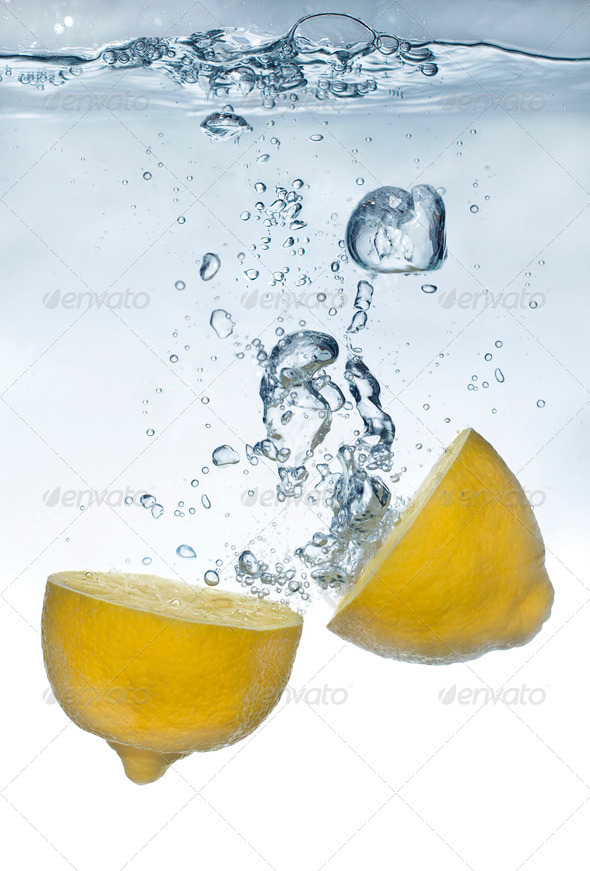 Fresh lemon water splash Stock Photo by alexstand | PhotoDune