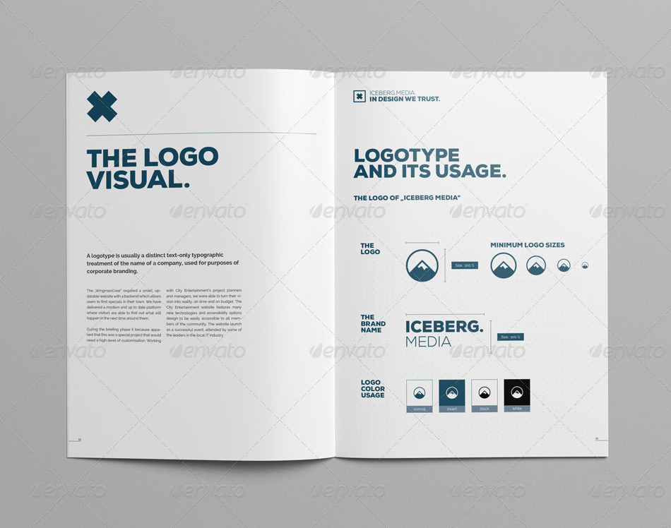 Elite Corporate Design Manual Guide - 24 Pages, Print Templates ...